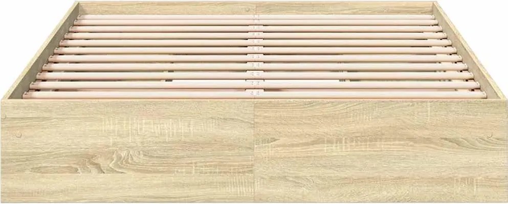 Rám postele se zásuvkami dub sonoma 140x190 cm kompozitní dřevo 3280687