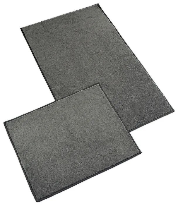 Bellatex Sada Koupelnových předložka bez výkroje BANYGOLD tmavě šedá, 60 x 100, 60 x 50 cm