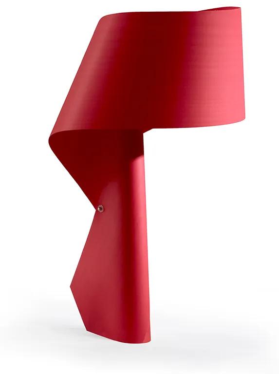 Elegantní stolní lampa z dřevěné dýhy Air Table  Elegantní stolní lampa z dřevěné dýhy Air Dekor: Červený