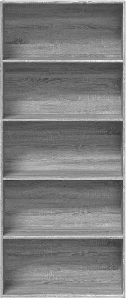 Knihovna šedá sonoma 80 x 30 x 189 cm kompozitní dřevo 3314674
