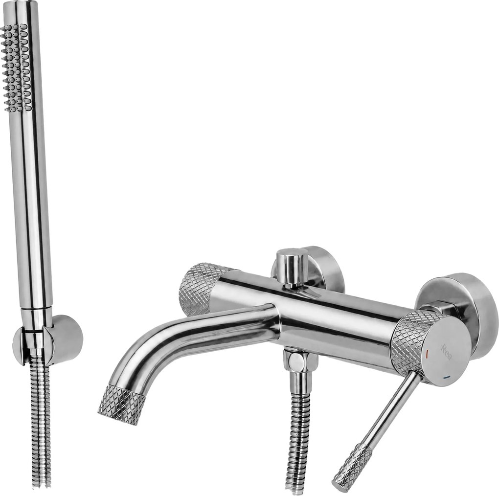Rea Venti, vanová baterie s ruční sprchovou soupravou, chromová, REA-B9752