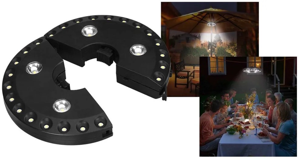 LED lampa ke slunečníkům
