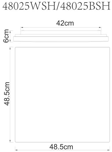 Globo 48025WSH - LED Stmívatelné stropní svítidlo LED/24W/230V Wi-Fi Tuya + DO