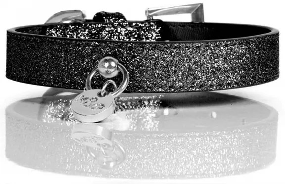 MILK&PEPPER Milkandpepper obojek pro psy Stardust Black Velikost: 30x1 cm