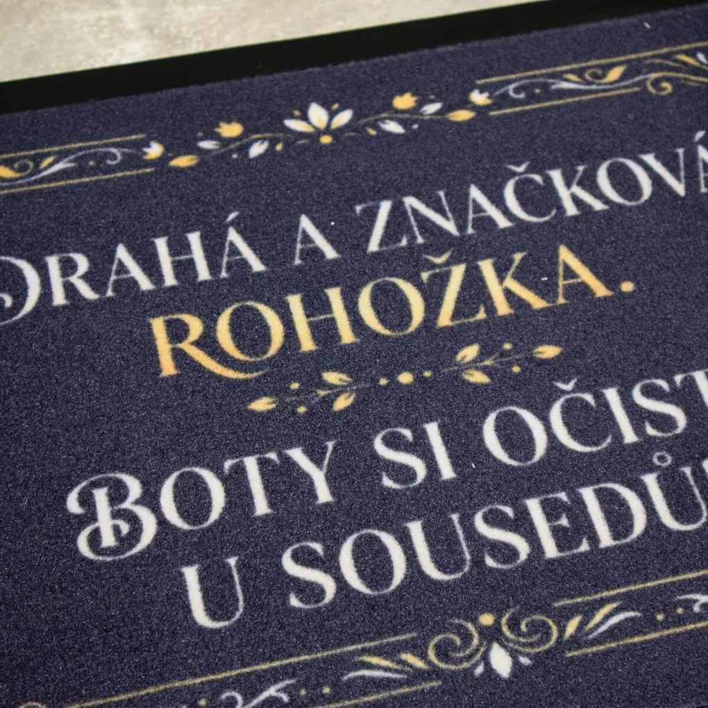 Mercury Flooring, Drahá a značková rohožka 40x60 cm - na ven i na doma, 40x60, černá