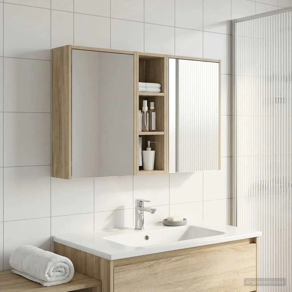 Sada koupelnových skříněk 3 ks 106 x 16 x 62,5 cm 3403794