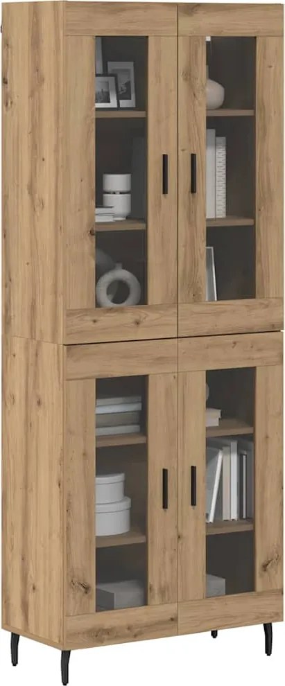 Vysoký bufet 2 ks Artisanový dub 69,5 x 34 x 180 cm 3403181