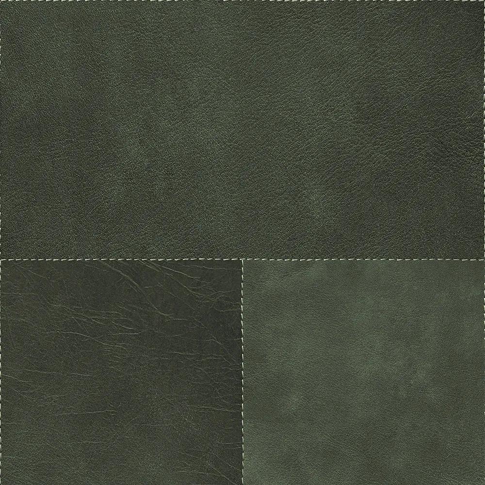 Vliesová tapeta, vzor zelená prošívaná kůže 357239, role 0,5 x 8,37 m, Luxury Skins, Origin