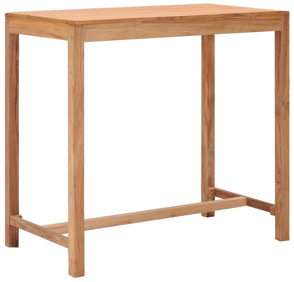 287234 vidaXL Zahradní barový stůl 110 x 60 x 105 cm masivní teakové dřevo