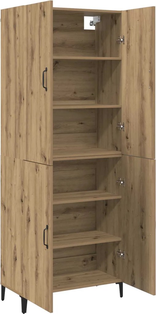 Vysoký bufet 2 ks Artisanový dub 69,5 x 34 x 180 cm 3394570