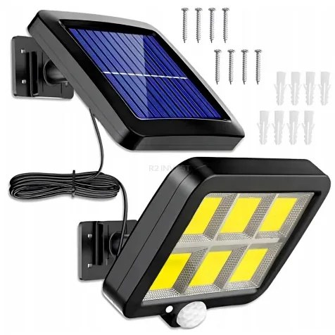 Solární LED lampa 120 COB