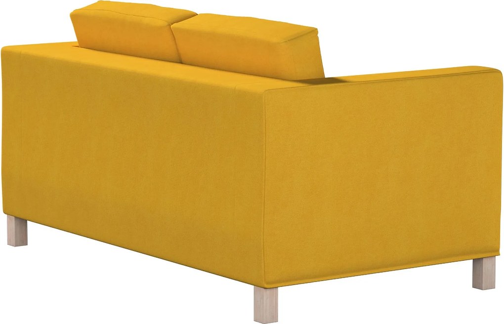 Potah na pohovku IKEA Karlanda 2-místná, krátký barva žlutá látka pletený vzor