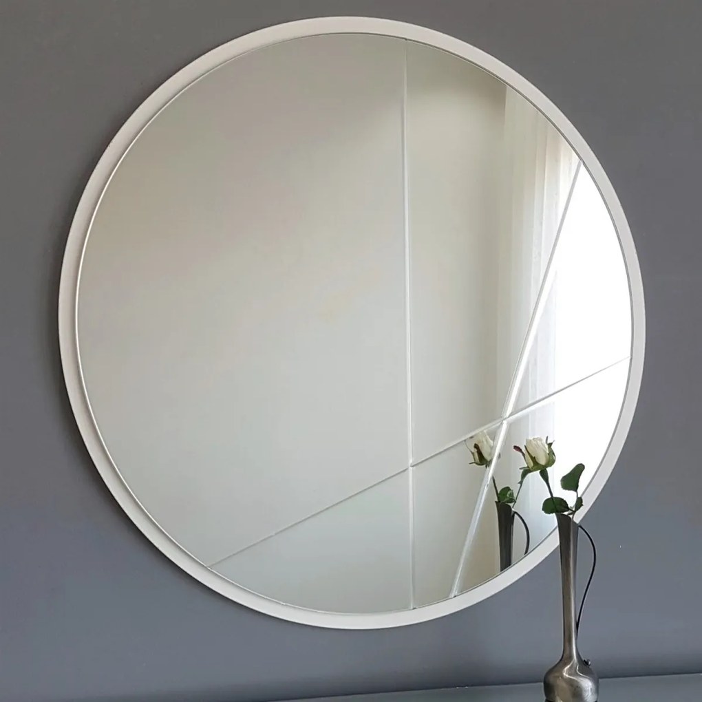Kulaté nástěnné zrcadlo Lagas 60 cm stříbrné