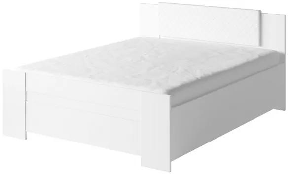 Manželská postel s úložným prostorem Gaute, 012-Manželská postel s úložným prostorem Gaute Bílé