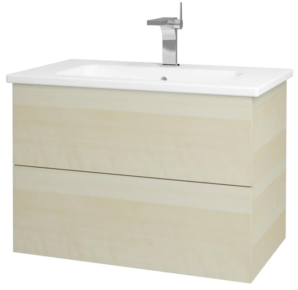 Dřevojas Koupelnová skříň VARIANTE SZZ2 80 (umyvadlo Euphoria) Varianta: N01 Bílá lesk / M01 Bílá mat