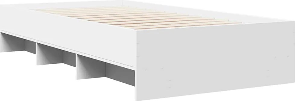 Rám postele bílý 90 x 190 cm kompozitní dřevo 3295702