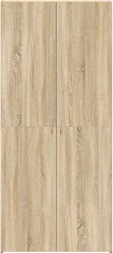 Skříň na obuv 80 x 35.5 x 180 cm Kompozitní dřevo Hnědá 3333838