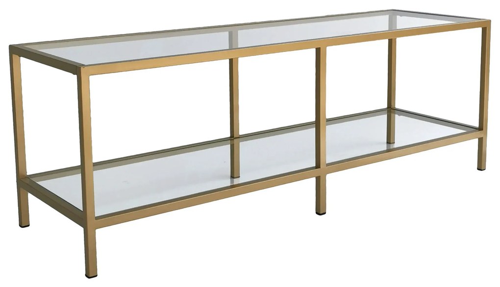 KALUNE DESIGN Kovový TV stolek GLAMP zlatý 552NOS2223
