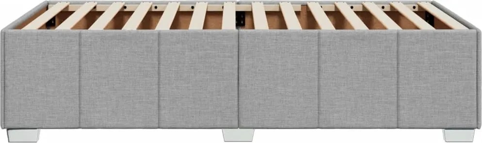 Rám postele bez matrace světle šedý 90 x 200 cm textil 3284804