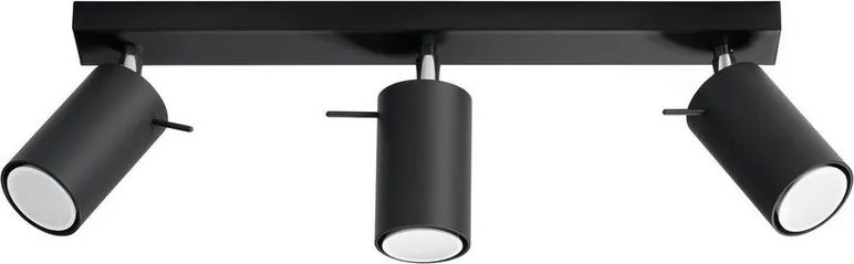 Bodové svítidlo SOLLUX Ring 3 GU10 3x40W bez zdroje SL.0093 černá