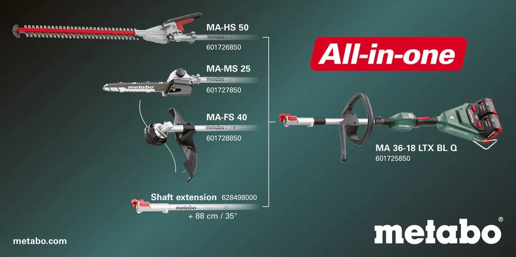 Nástavec s křovinořezem Metabo MA-FS 40