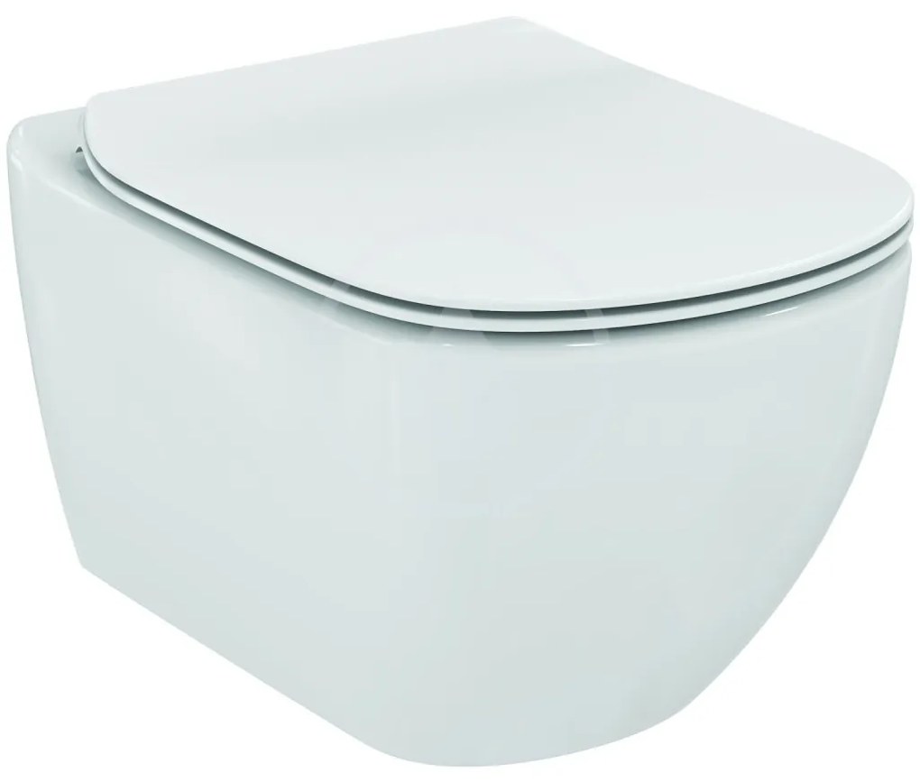 IDEAL STANDARD - Tesi Závěsné WC se sedátkem SoftClose, rimless, bílá T355101