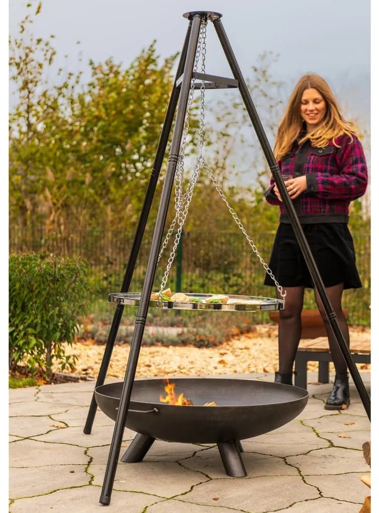 RedFire Závěsný gril na trojnožce černý 172 cm BBQ TRIPOD - Default Title