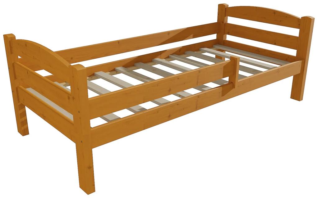 Vomaks Dětská postel DP 005 se zábranou Rozměr: 80 x 200 cm, Barva: barva bílá