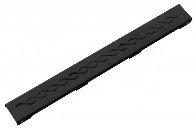 Odtokový žlab nízký MEXEN FLAT BLACK 60 cm - vzor G18