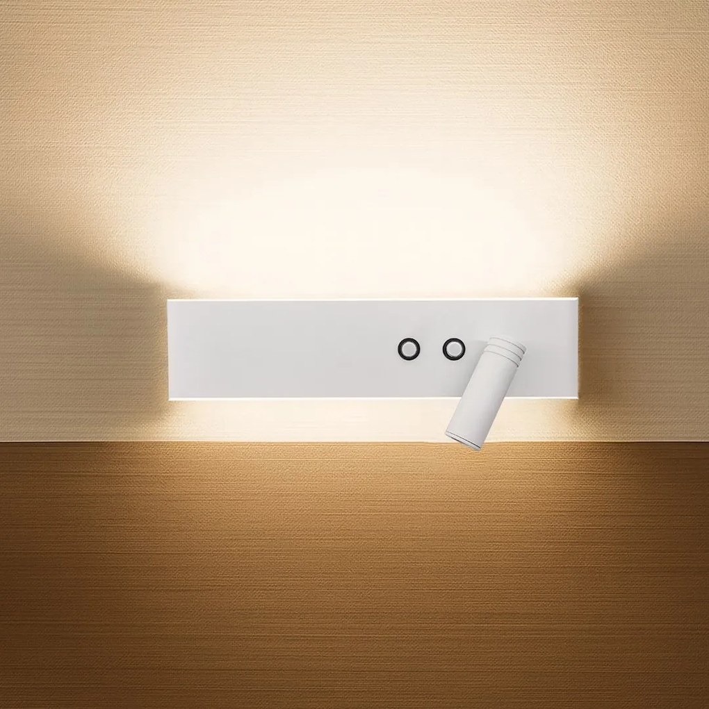 Nástěnné LED svítidlo Resort R, 1x LED 10+3w, 4000k, (možnost polohování), w