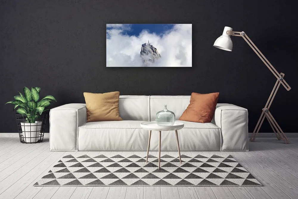 Obraz na plátně Hora Mraky Krajina 100x50 cm