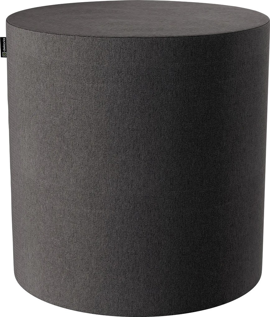 Sedák Barrel- válec pevný barva šedá látka pletený vzor