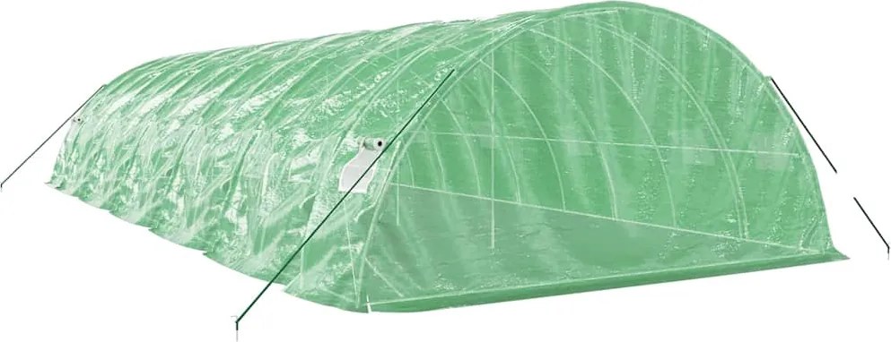 Skleník s ocelovým rámem zelený 60 m² 12 x 5 x 2,3 m 3188087