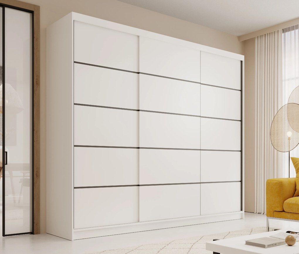 ADRK Furniture Posuvná skříň Andy 250 ADRK-SW-AND-W-250