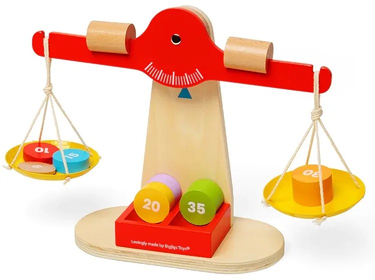Bigjigs Toys Váha s vyvažovacím závažím