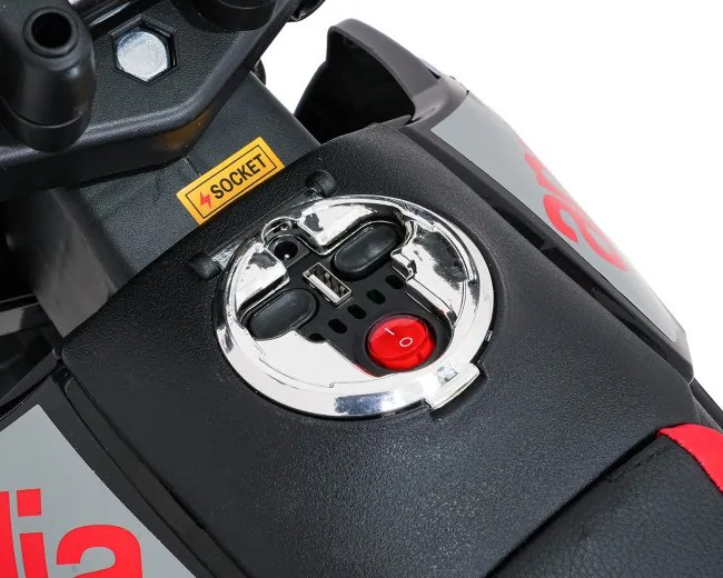 Elektrická motorka Aprilia RX modrá