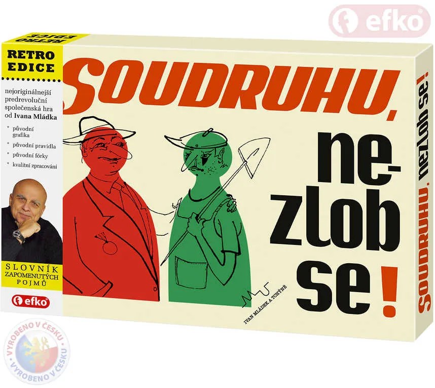 EFKO Hra retro Soudruhu nezlob se! původní vzhled *SPOLEČENSKÉ HRY* ef54435