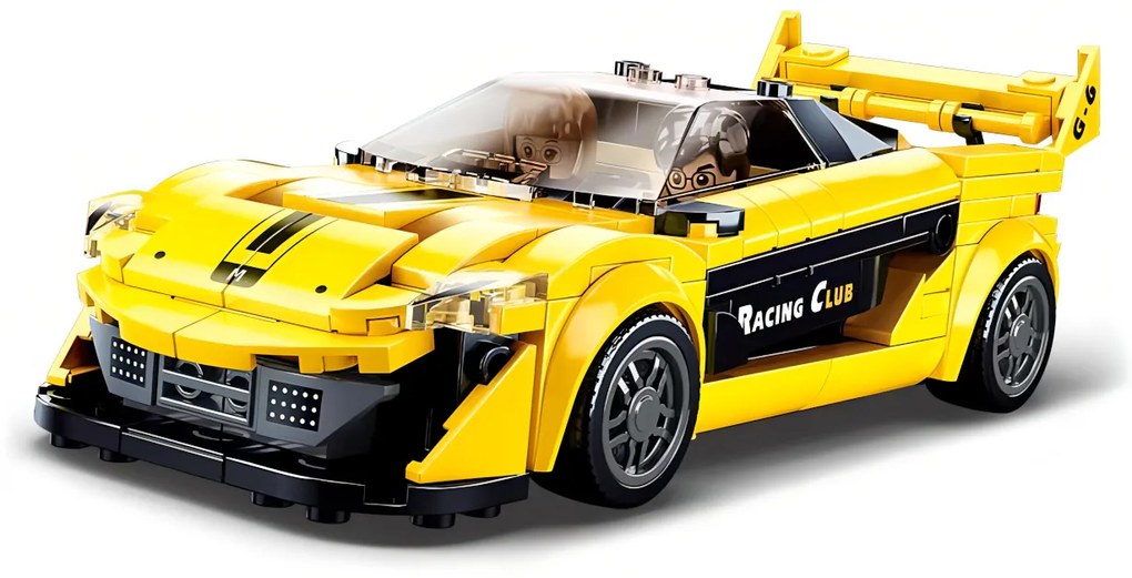 Sluban Model Bricks M38-B0956 Žlutý anglický sporťák