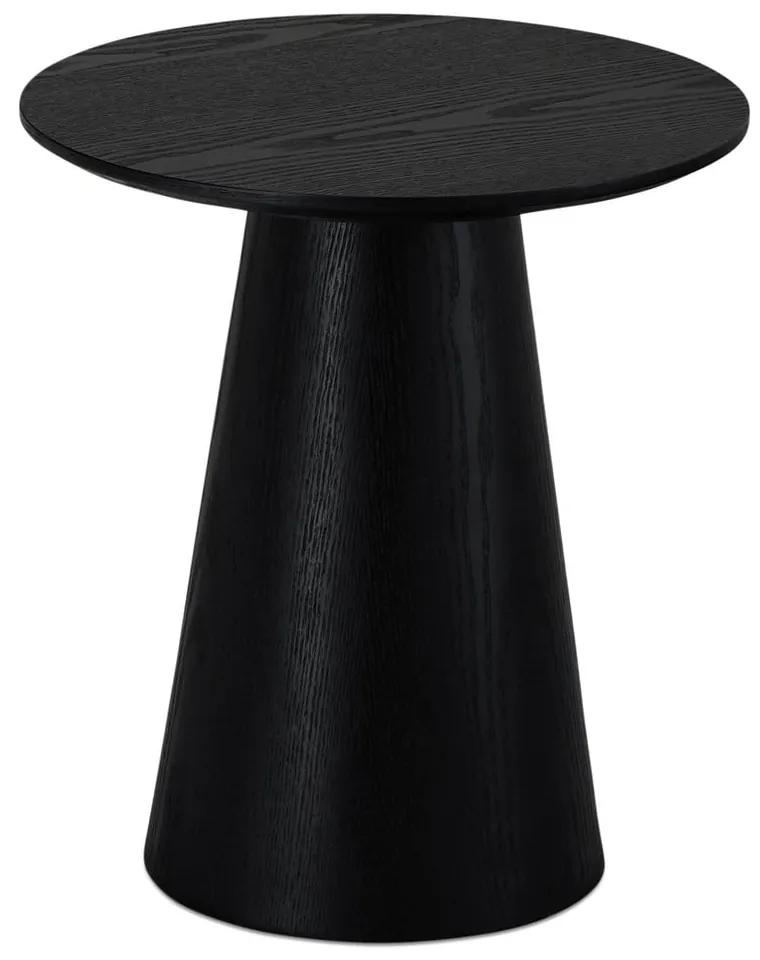 Černý konferenční stolek v dekoru dubu ø 45 cm Tango – Furnhouse