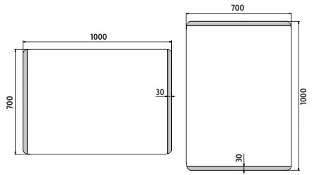 Nimco LED zrcadlo 1000x700 - ZP 17004