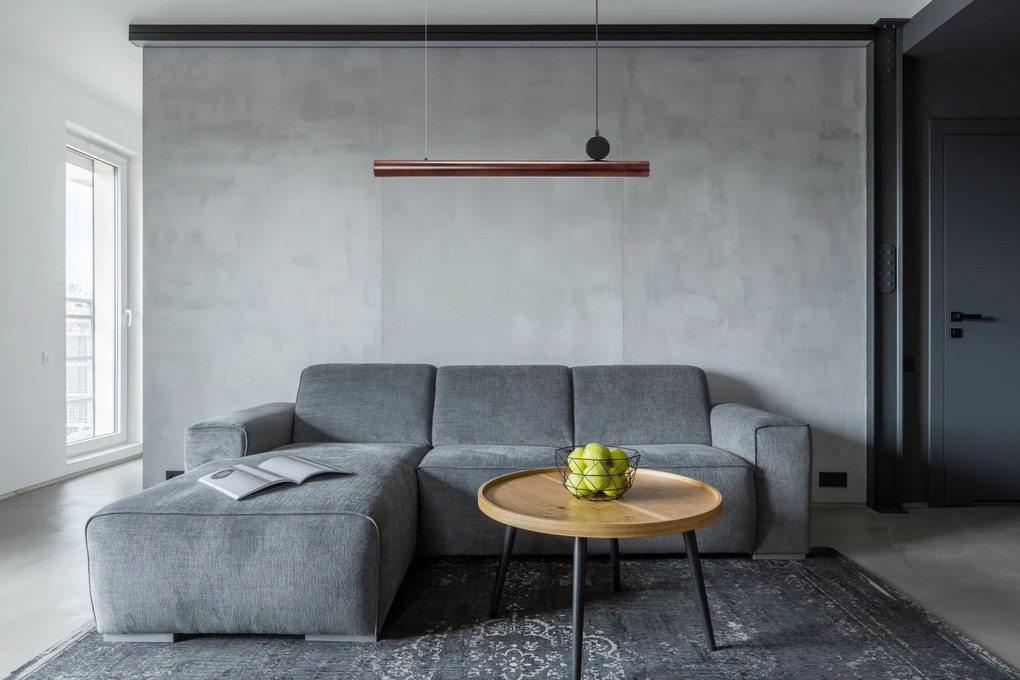 Toolight - LED stropní lampa APP969-1CP, hnědá-černá mřížka, OSW-07002