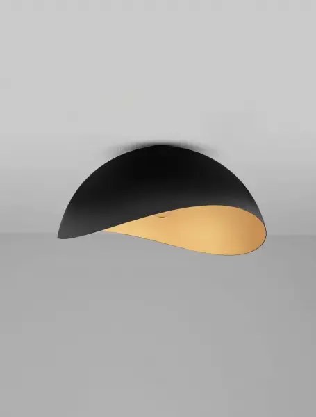 LED černo-zlaté designové stropní svítidlo Opsi 50