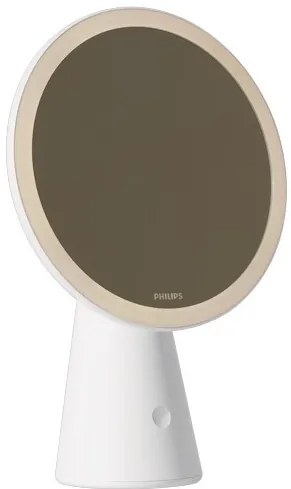 Philips 8719514420472 led stolní dotykové kosmetické svítidlo se zrcadlem mirror 1x4,5w | 60lm | 3000-5000k - usb, stmívatelné, bílá