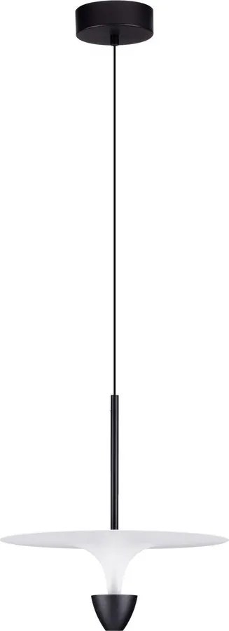 Matně černé hliníkové LED závěsné svítidlo ø 34 cm Topio – Nova Luce