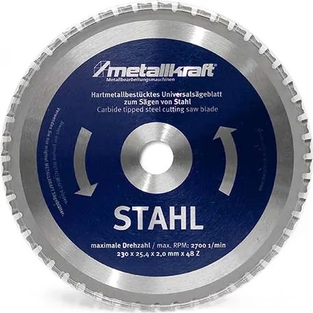 Pilový kotouč Metallkraft® 230x25,4 mm/48z.