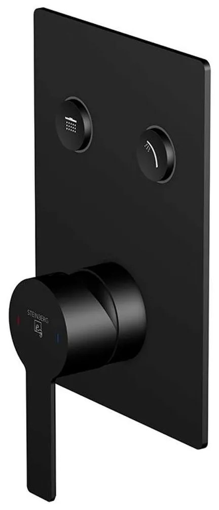 Steinberg 390 - Baterie pod omítku pro 2 spotřebiče, matná černá 390 2221 3 S