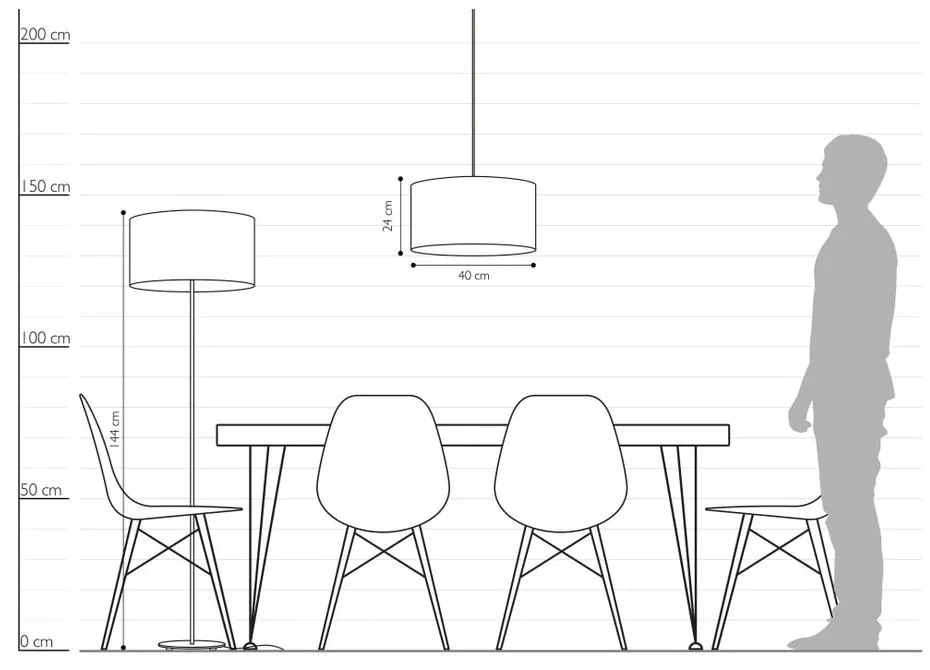 Černá volně stojící lampa Sotto Luce MIKA Elementary L 1F