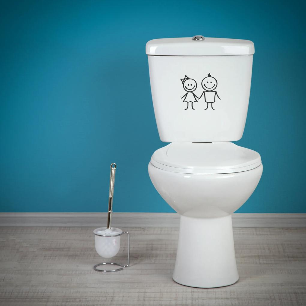 Samolepka na WC - Postavičky - PopyDesign