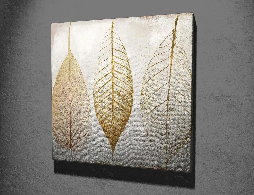 Obraz Gold Leaves 45x45 cm