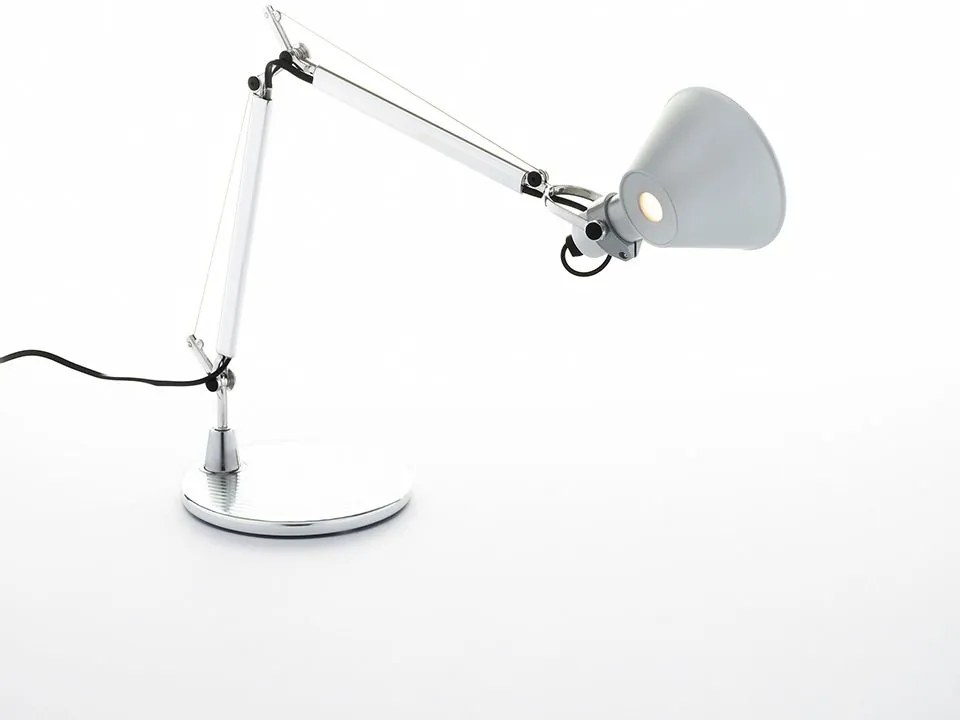 Artemide Tolomeo Micro tavolo, hliníková stolní lampa, 1x6W LED E14, 45+37 cm